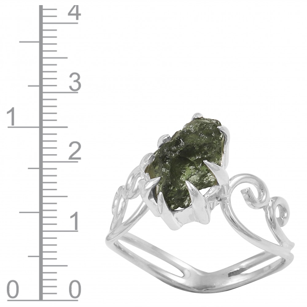 Moldavite Ring
