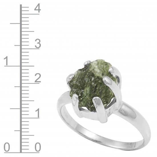 Moldavite Ring