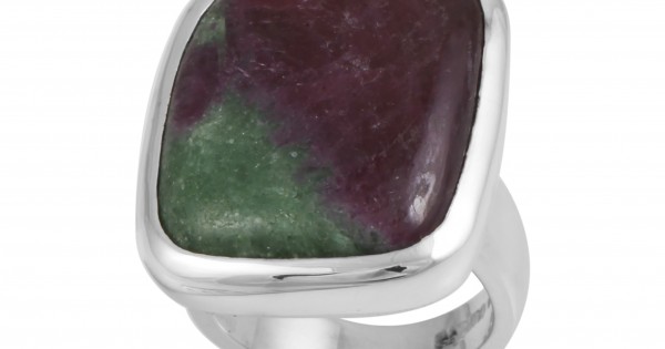 Ruby in Zoisite Ring