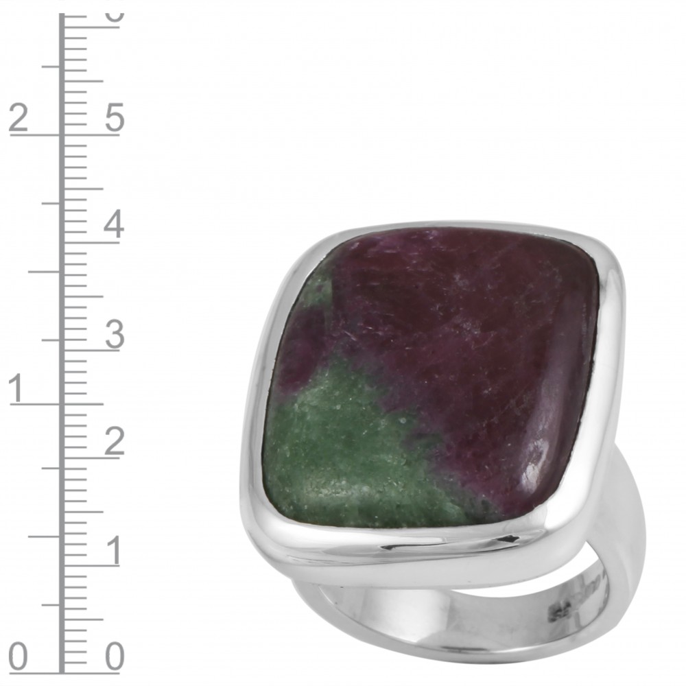 Ruby in Zoisite Ring